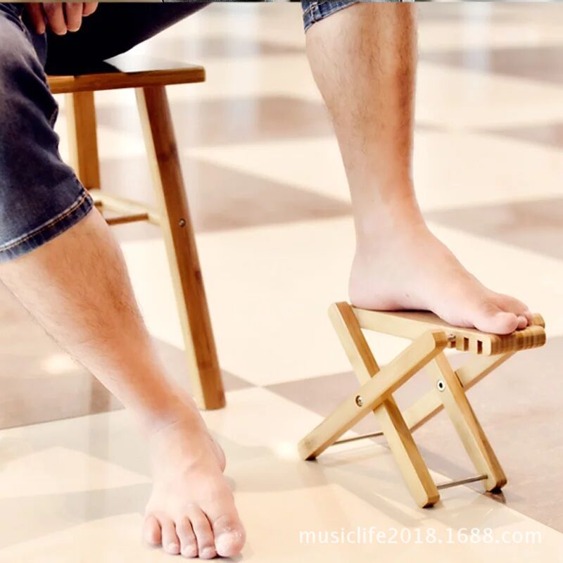 Bamboo guitar pedal stool multi-function pedal fol... – Grandado