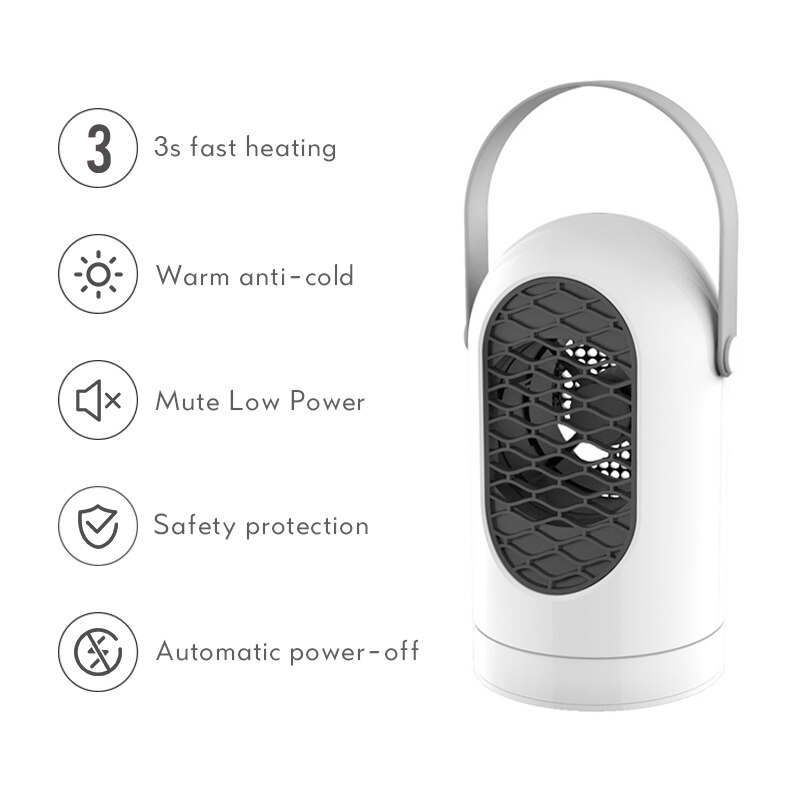 Portable Office Fan Heater Mini Electric Infrared ... – Grandado