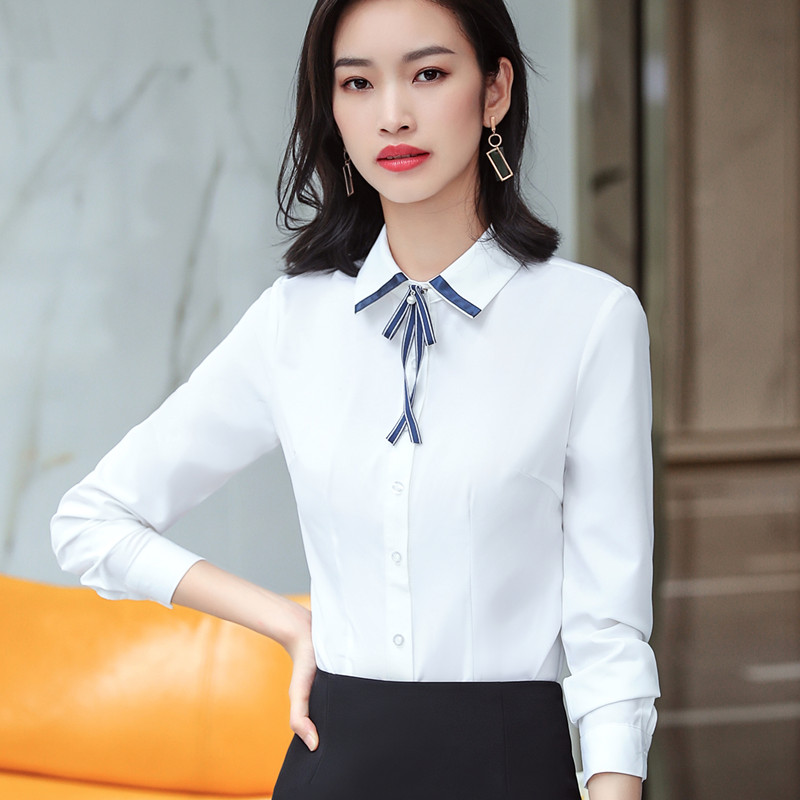 shirt women long sleeve autumn interview formal bo... – Grandado