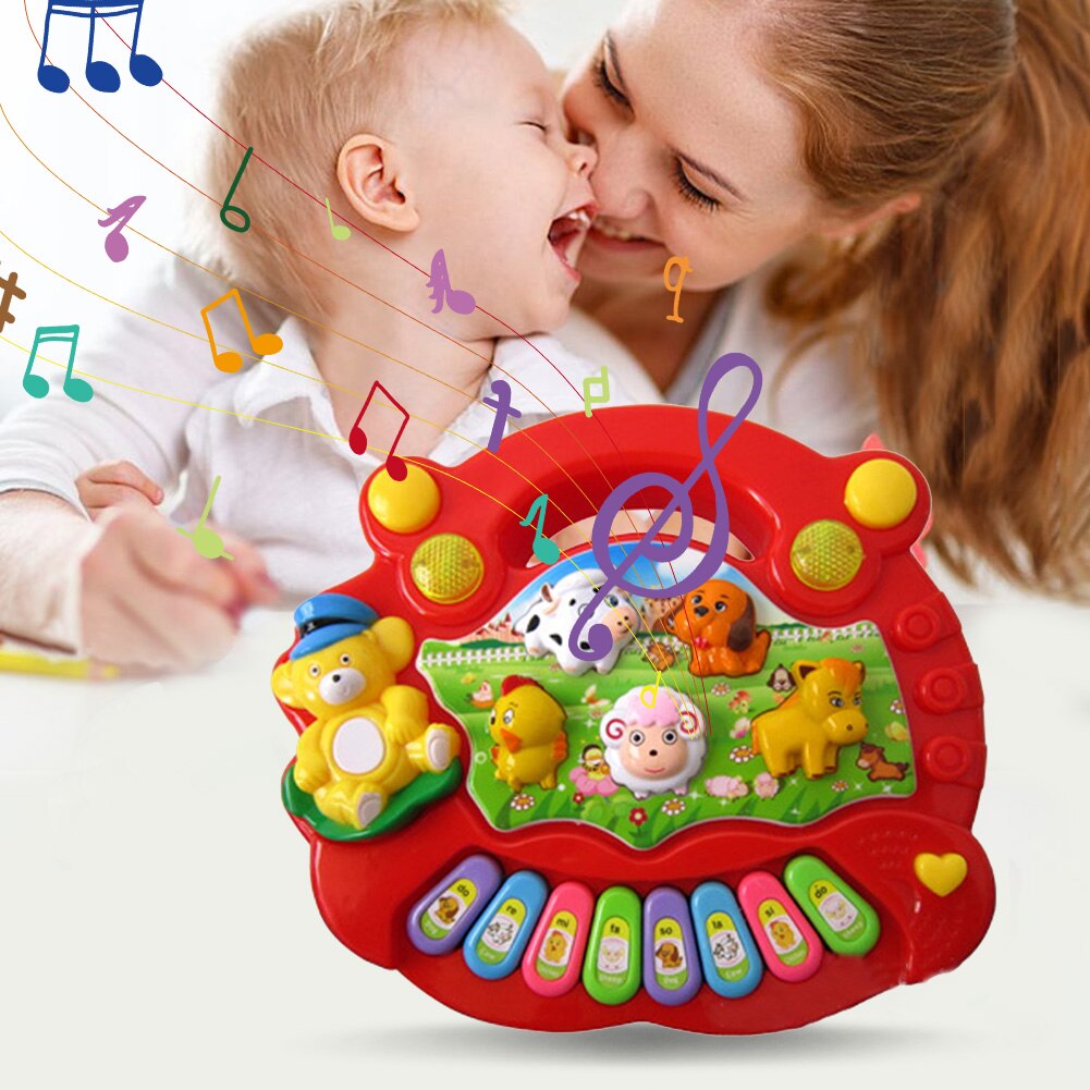 Baby Musical Instrument Toys Farm Animal Sound Pia... – Vicedeal