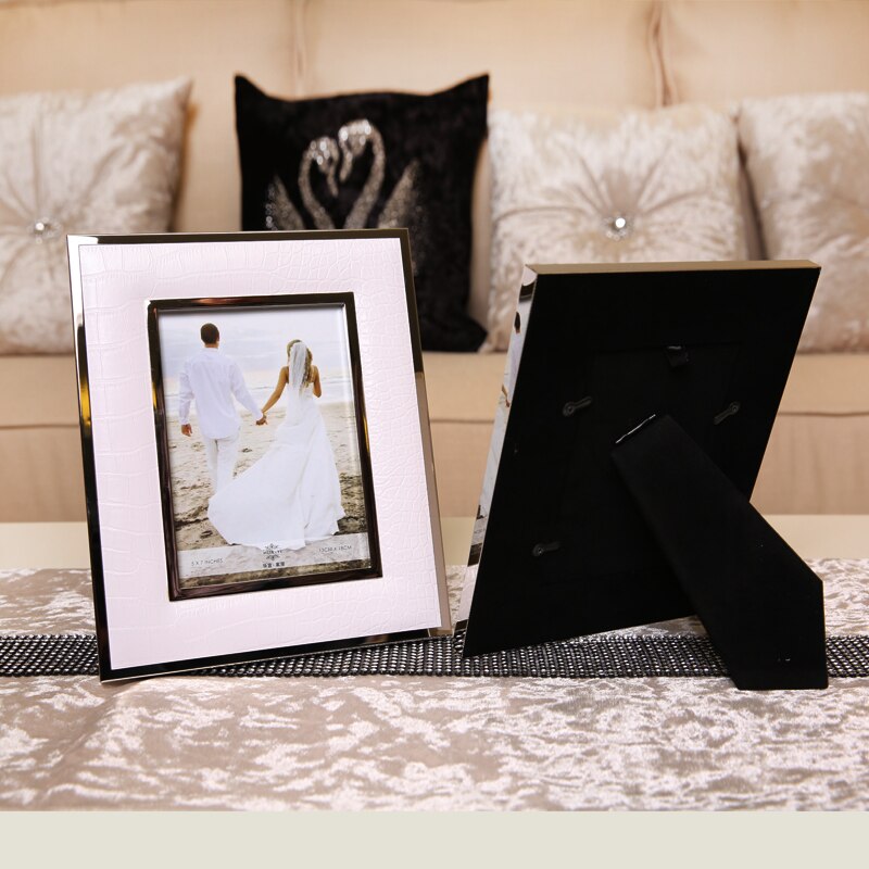 Leather Photo Frame White Rectangle Simulation Lea... – Grandado