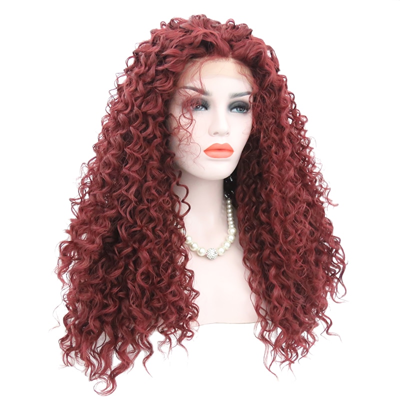 JOY&BEAUTY 24 Inch Long Loose Curly Synthetic Lace... – Vicedeal