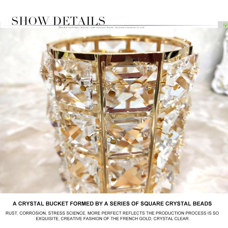 Glitter Crystal Makeup Organizer Women Makeup Brus... – Vicedeal