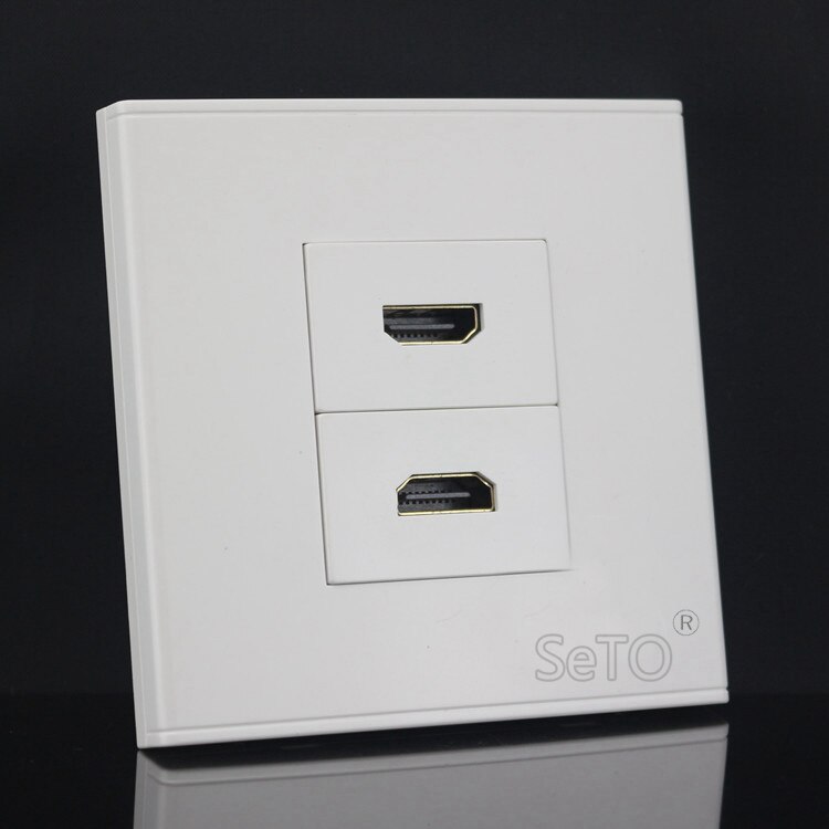SeTo 86 Type Double Ports Elbow Insert HDMI Panel ... – Grandado