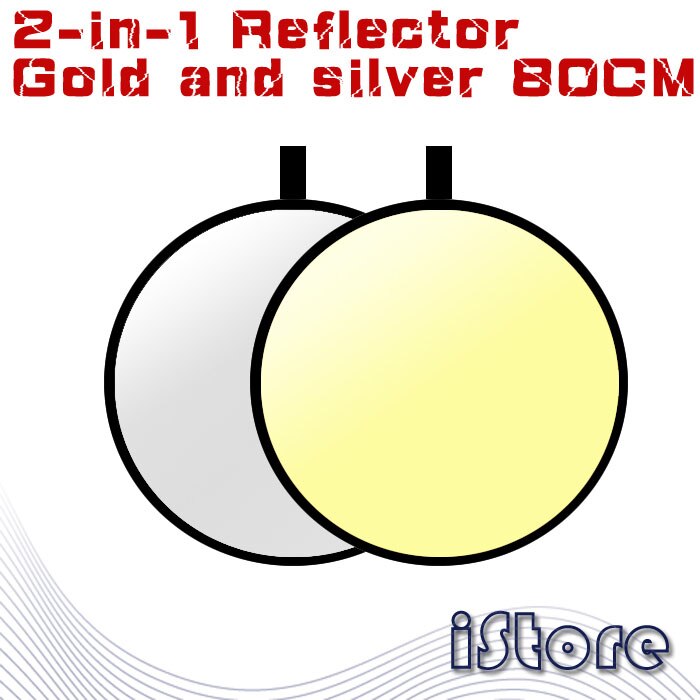 80 Cm Diameter Ronde Reflector Goud En Zilver Voor... – Grandado