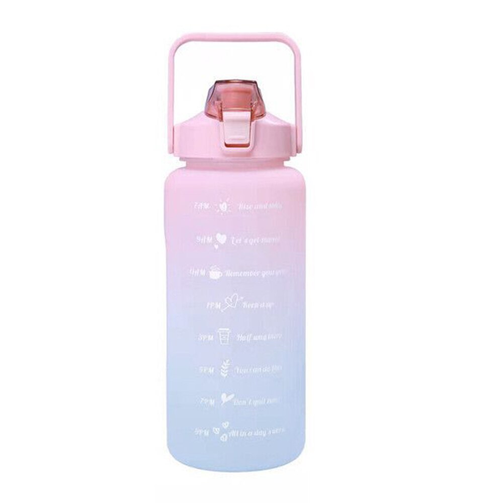 2L large capacity Water bottle With Straw plastic ... – Vicedeal