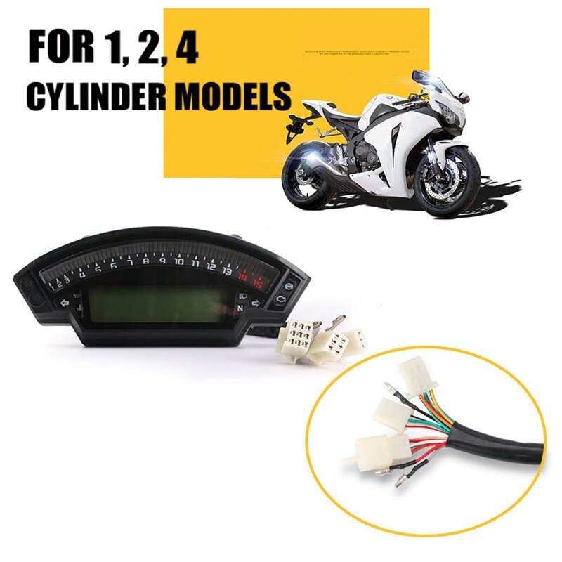 Universal Motorcycle LCD Digital Speeeter TFT Moto... – Grandado