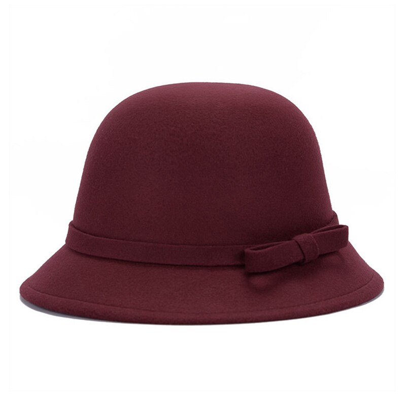 Women Warm Wool Felt Hat Ladies Wide Brim Hat Autu... – Vicedeal