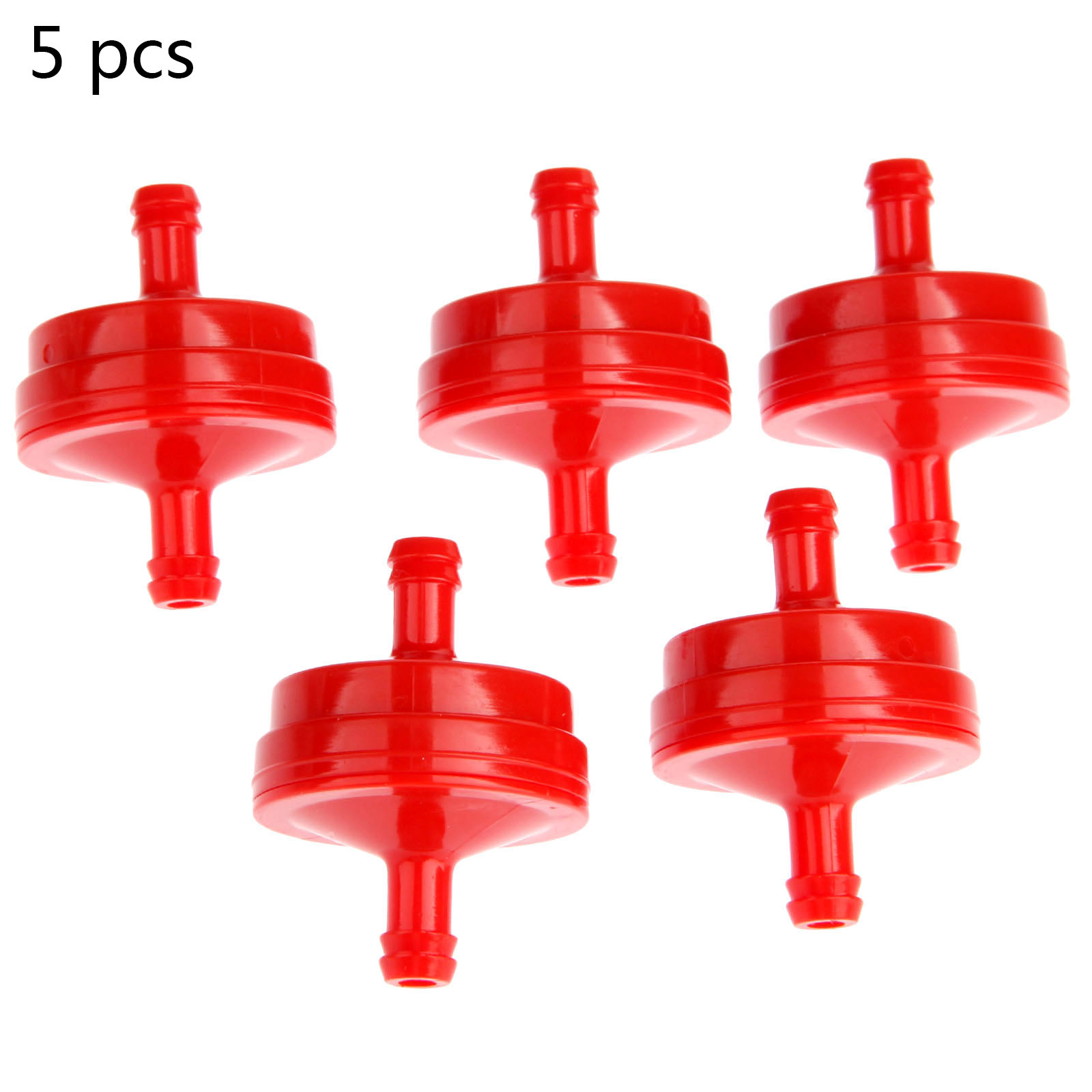 DRELD 5 Pcs Lawn Mower Plastic Red Inline Fuel Fil... – Grandado