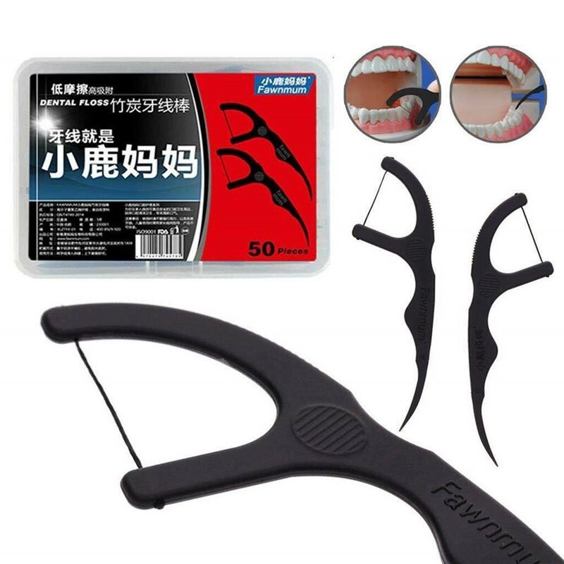 50PCS/Set Dental Flosser L Shape Push-Pull Interde... – Vicedeal