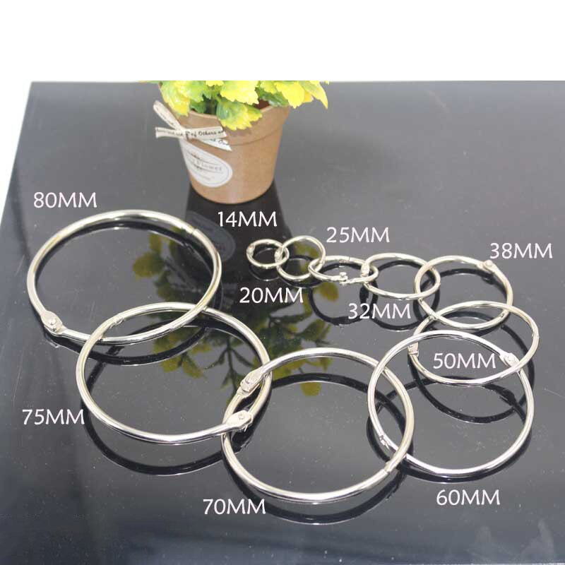 10Pcs Metal Loose Leaf Rings 20 - 80mm DIY Noteboo... – Vicedeal