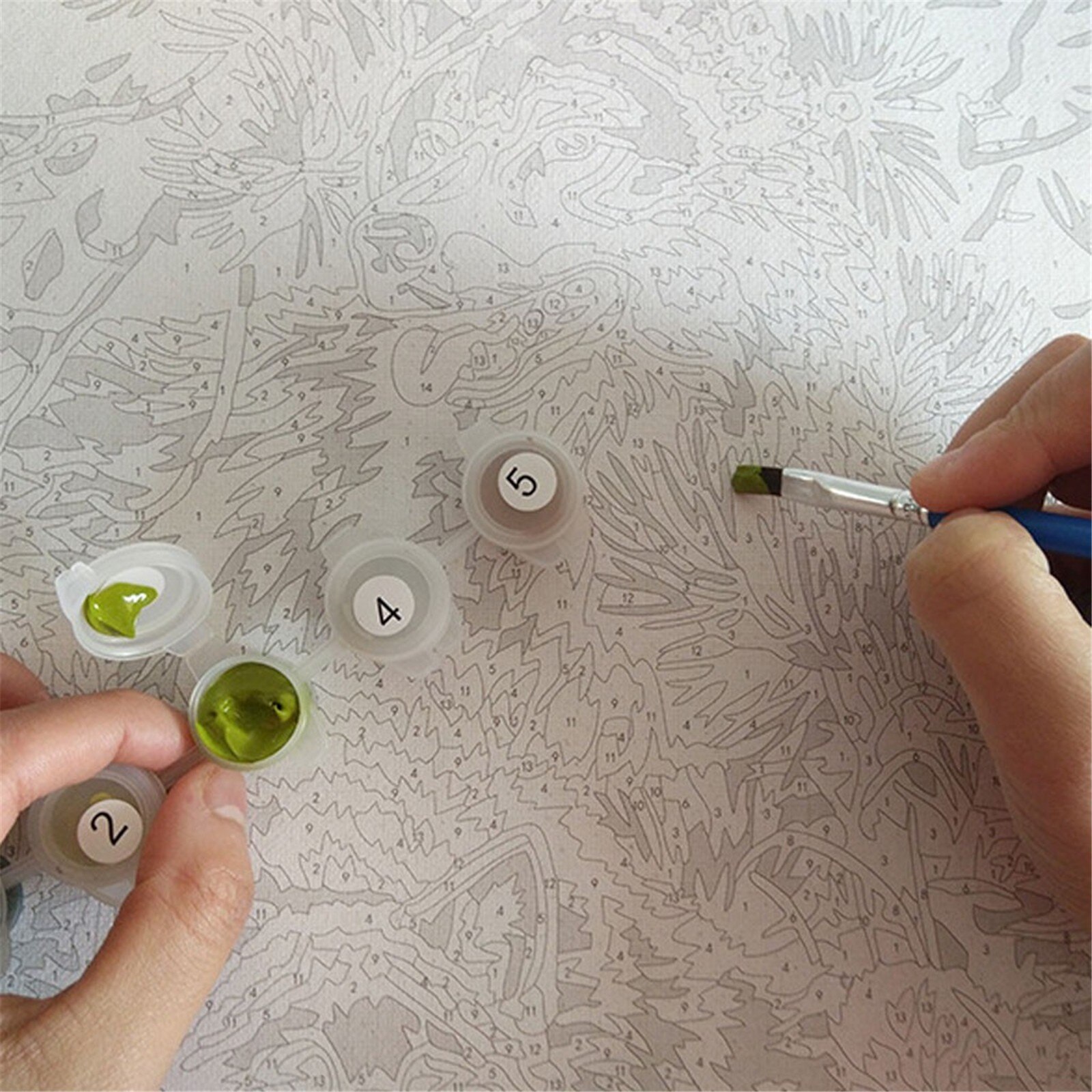 Coloring By Numbers Horse Animals Diy Paint Kits D... – Vicedeal