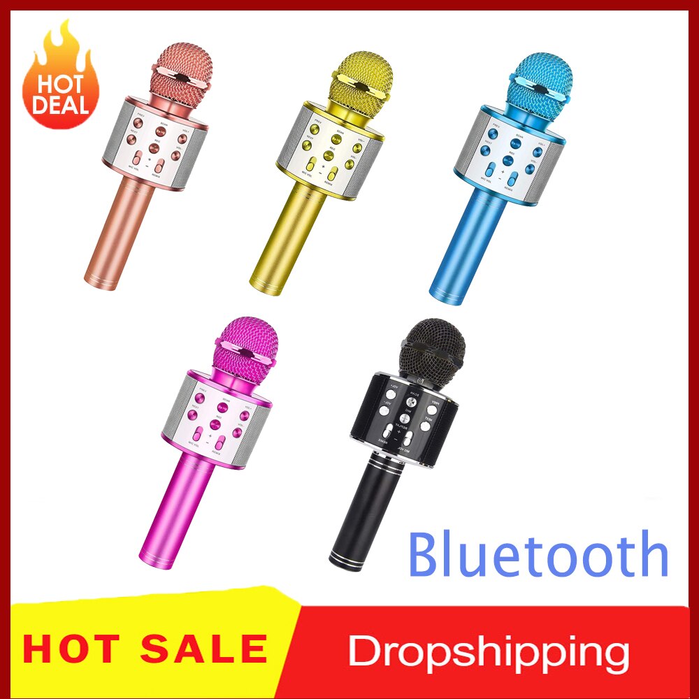 Wireless condenser microphone karaoke mic bluetoot... – Grandado