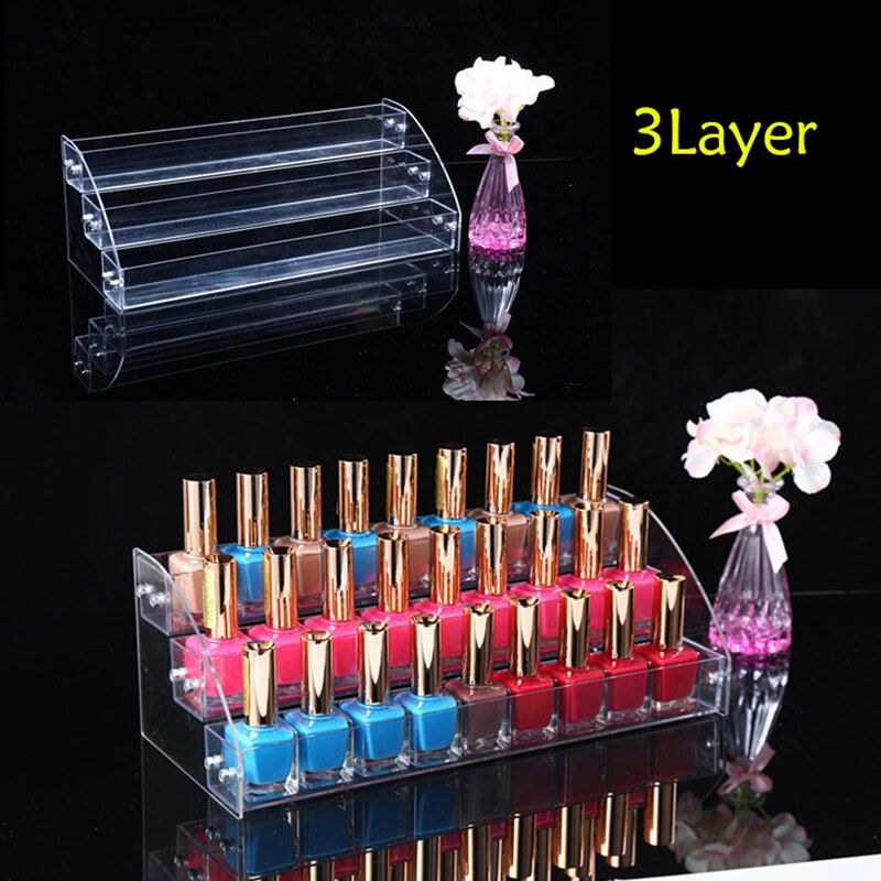 2 To 4 Tier Acrylic Nail Polish Rack Tabletop Disp... – Grandado