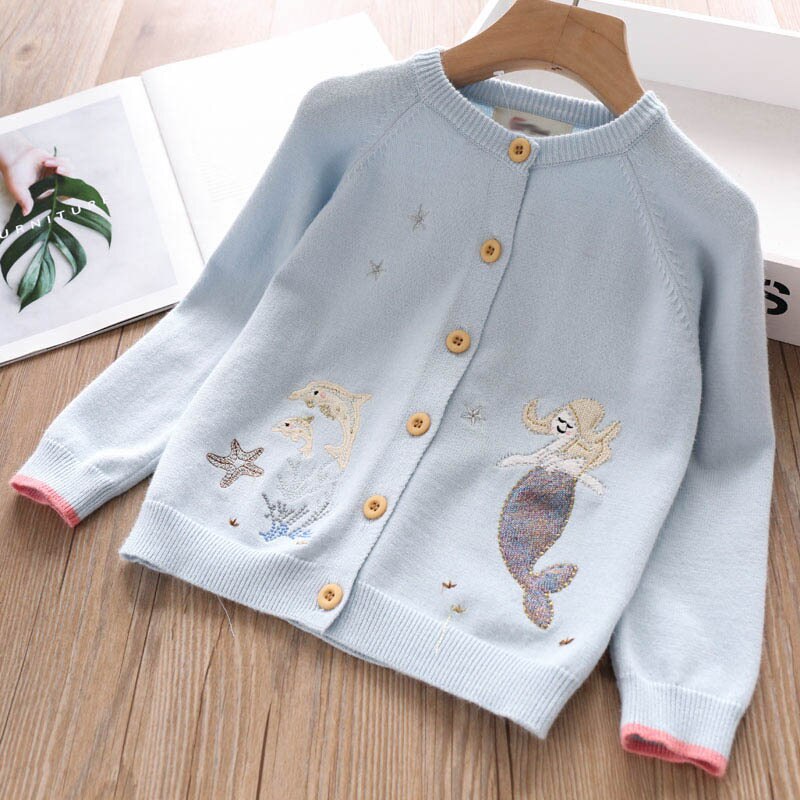 Cute Children Cardigan Girls Kids Knitted Sweater ... – Vicedeal