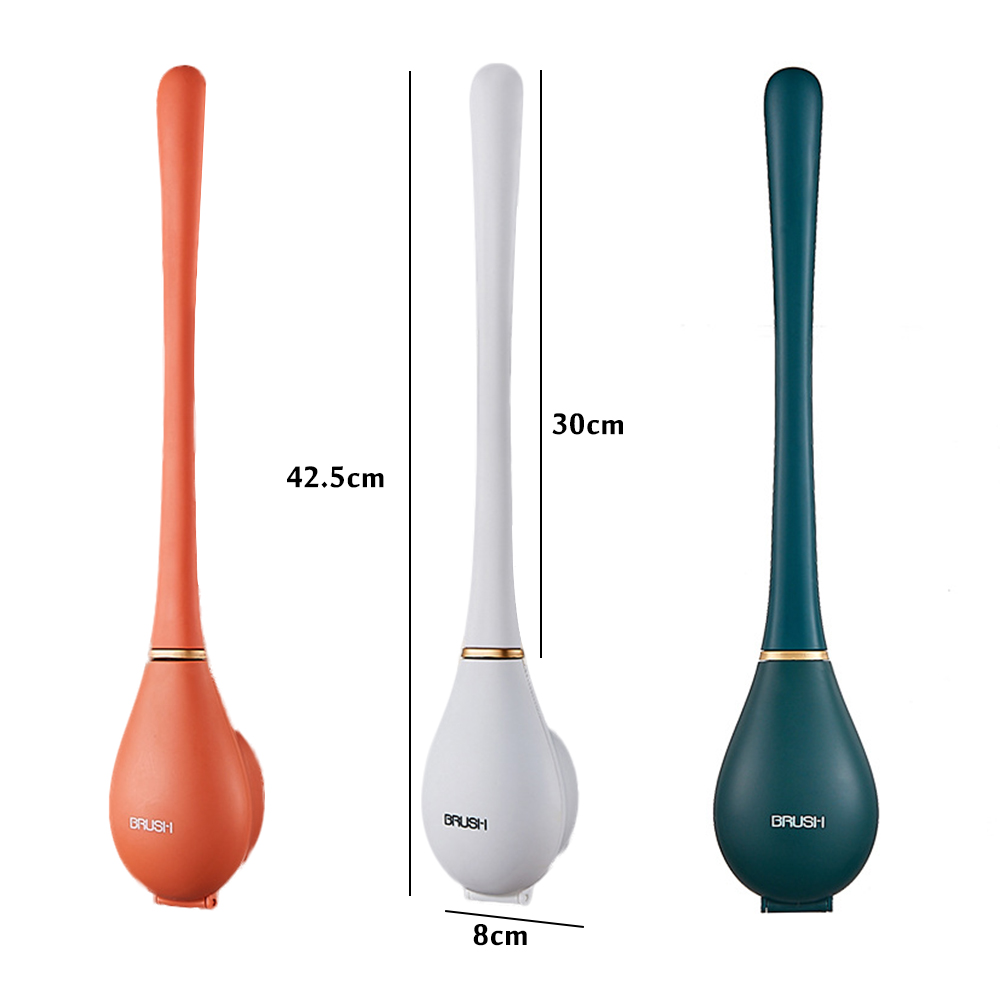 toilet brush no dead ends wash toilet silicone bru... – Vicedeal