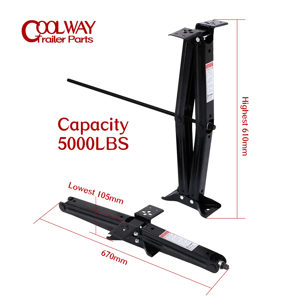 5000 Lbs RV Camper Scissor Leveling Jacks Trailer ... – Grandado