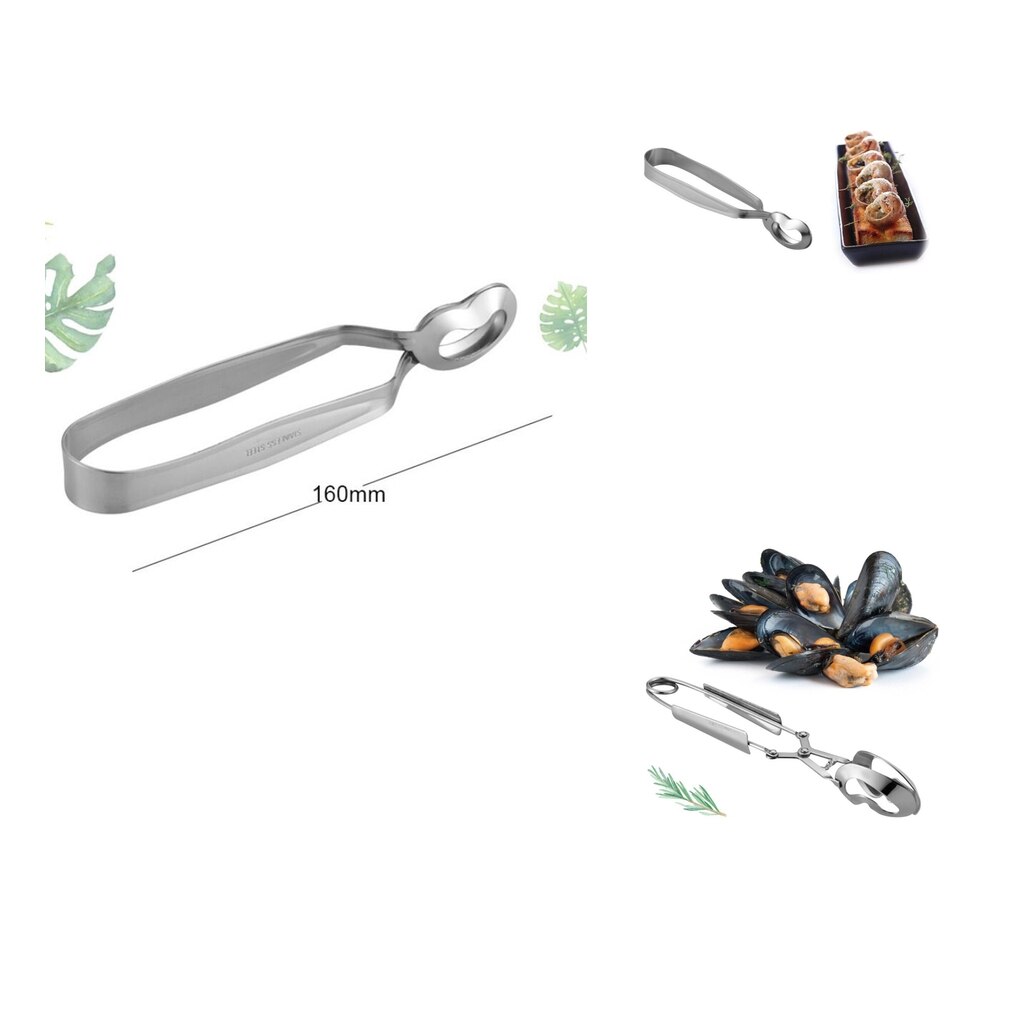 Escargot Tongs Snail Tongs Stainless Steel Kitchen... – Vicedeal