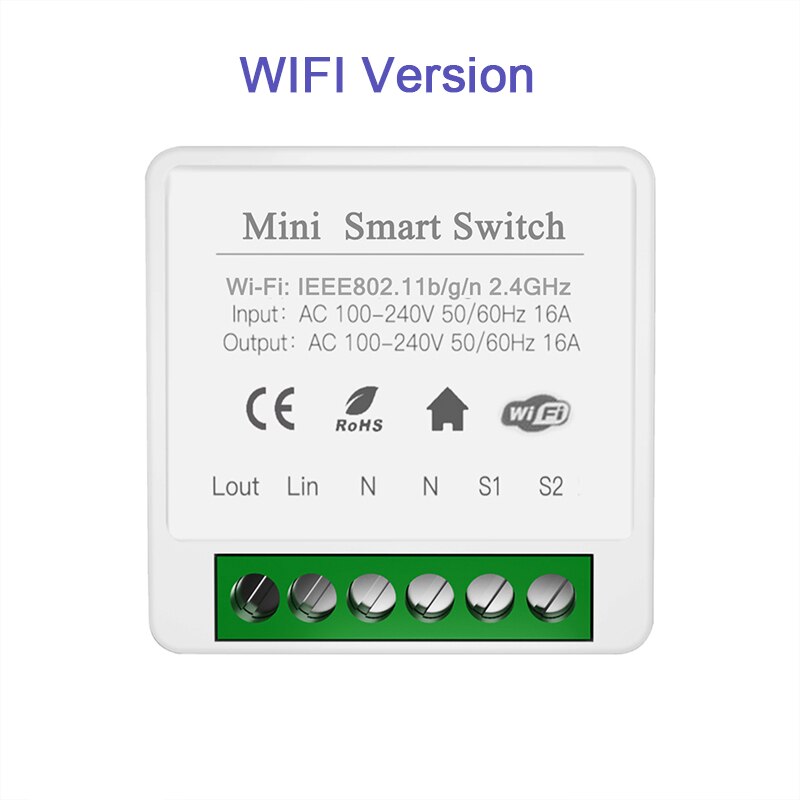 Tuya wifi/zigbee mini smart switch 16a 2- -vejs du... – Grandado