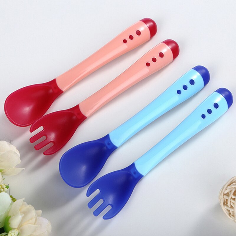 5sets/lot Safety Temperature Sensing Baby Spoon Fo... – Vicedeal