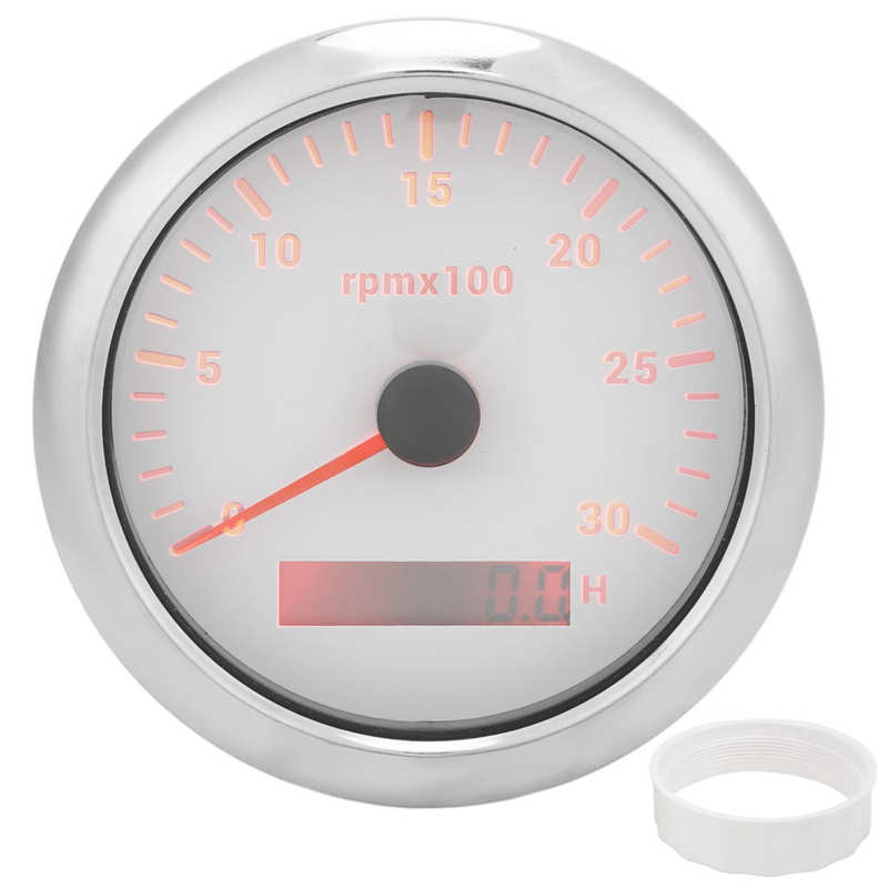 Boat Tachometer 0‑3000rpm Pointer Tachometer 7 Col... – Grandado