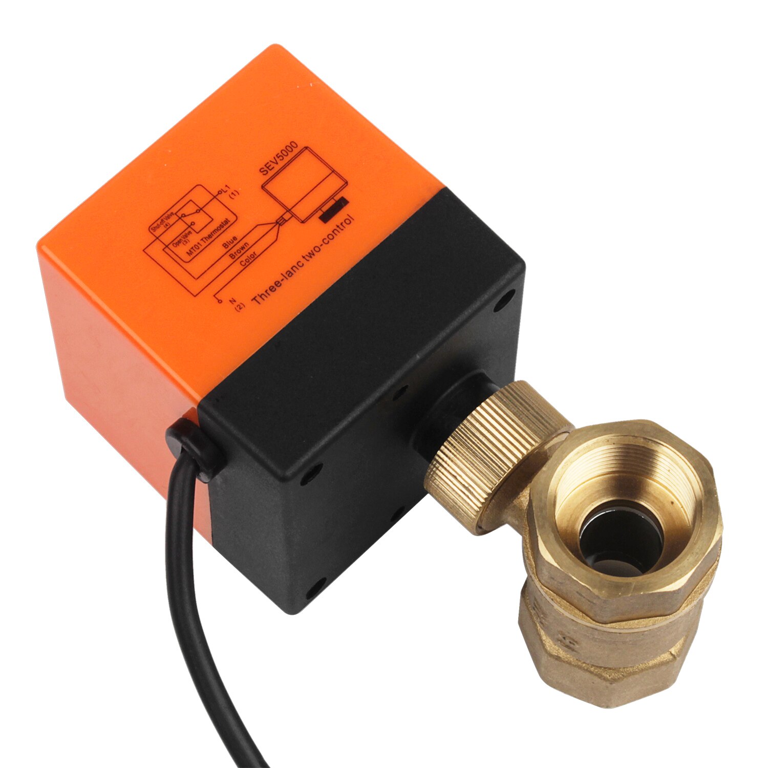 DN15 DN20 DN25 motorized electric valve 2-way bras... – Vicedeal