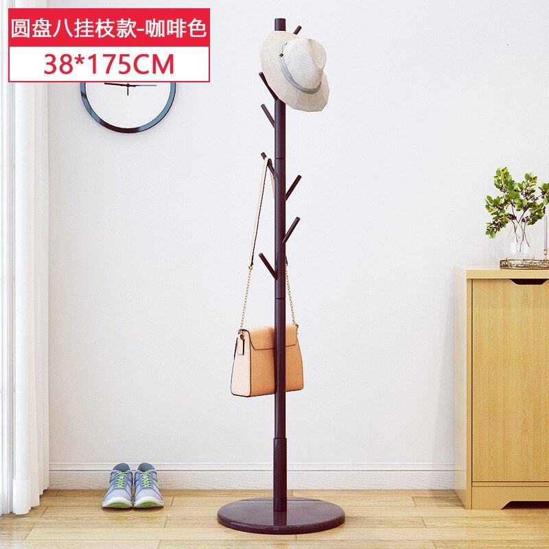 Solid Wood Disc Multifunctional Hall Floor Hanger ... – Grandado