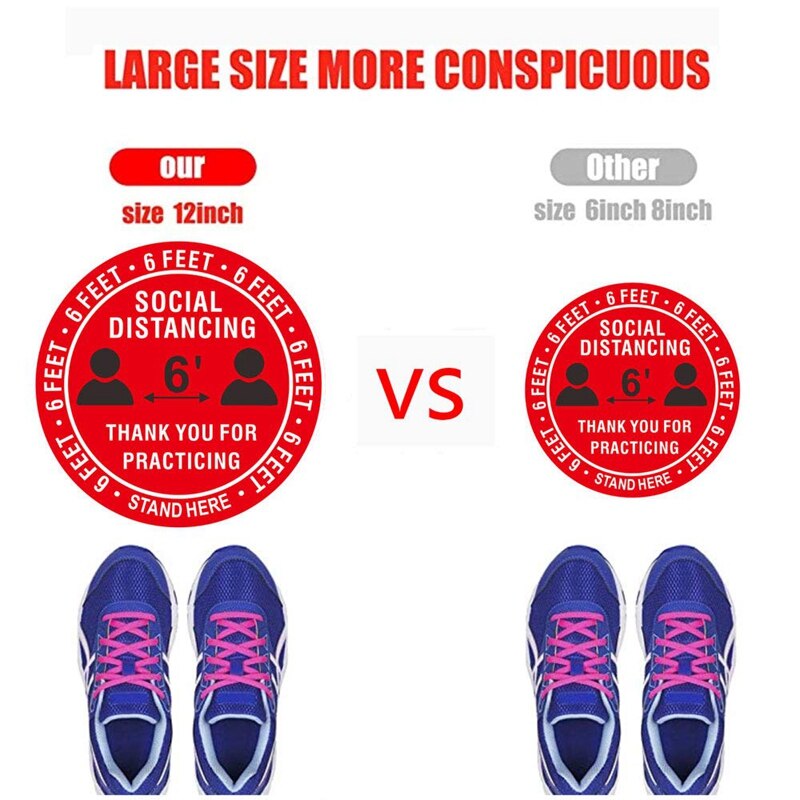 Social Distance -Sticker 10 Pack Extended Sticker ... – Grandado