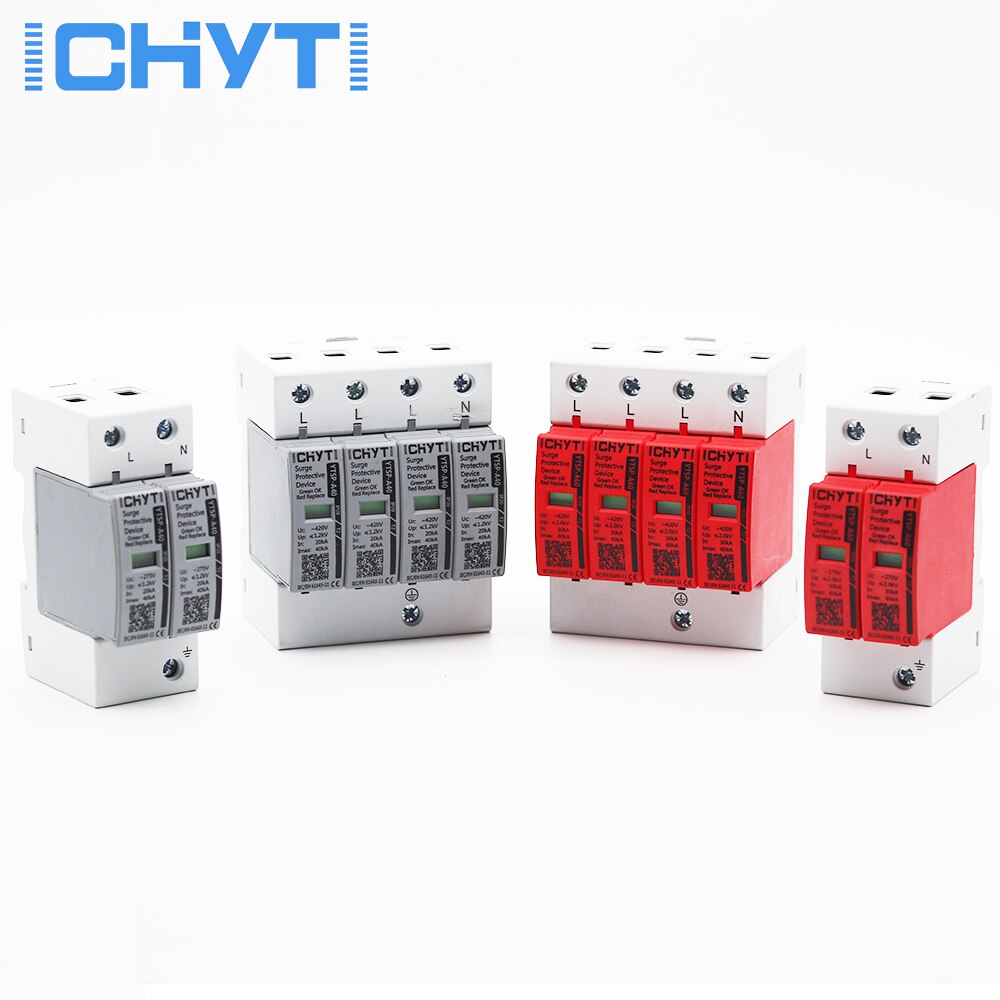 AC SPD 2P 20KA-40KA-60KA 275V House Surge Protecto... – Grandado