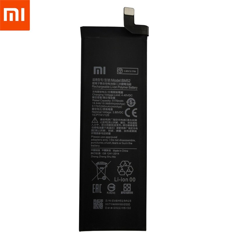 Original BM52 5260mAh Battery For Xiaomi Mi Note 1... – Vicedeal