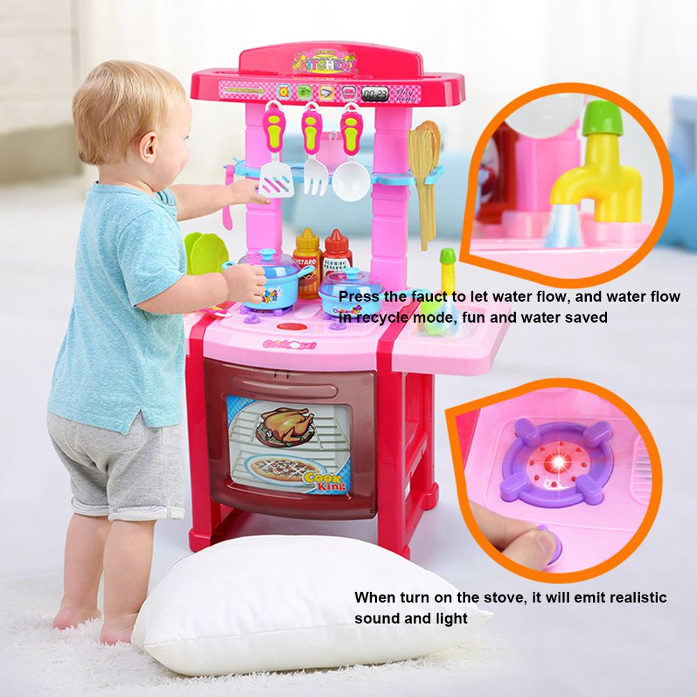Kids' Toy Cooks Kitchen Playset Pretend Play Kitch... – Grandado