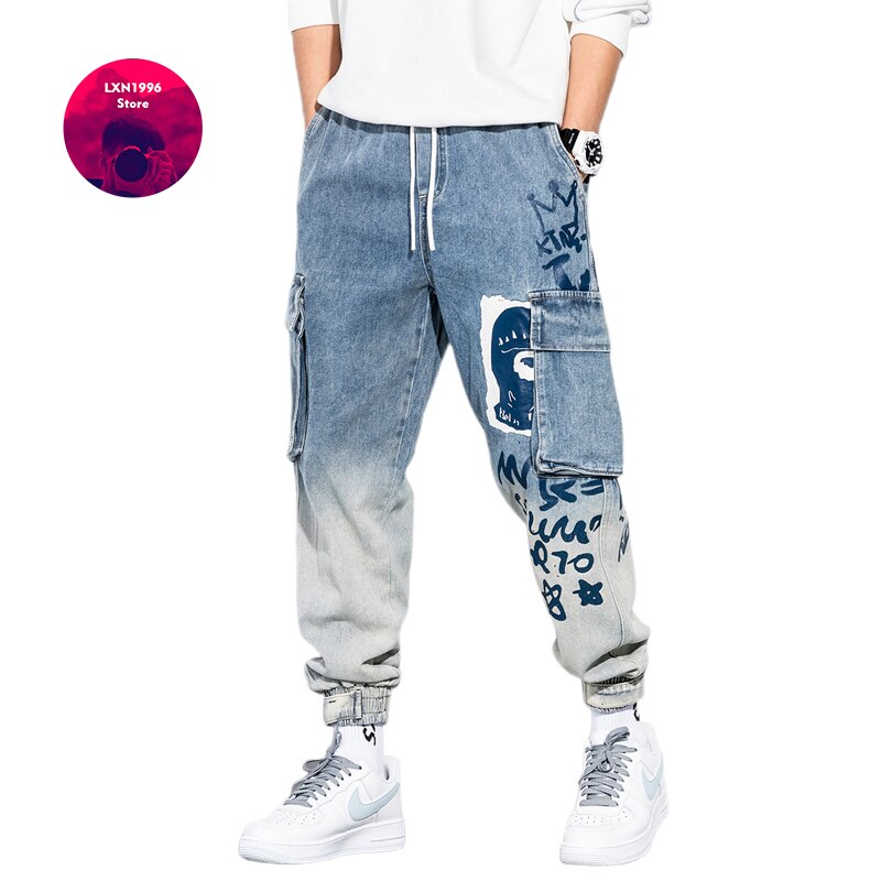 Mannen Harajuku Patchwork Streetwear Grafische Pri... – Grandado