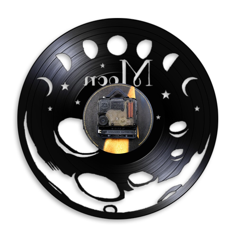 3D Space Moon Wall Clock Led Backlight Color Chang... – Vicedeal