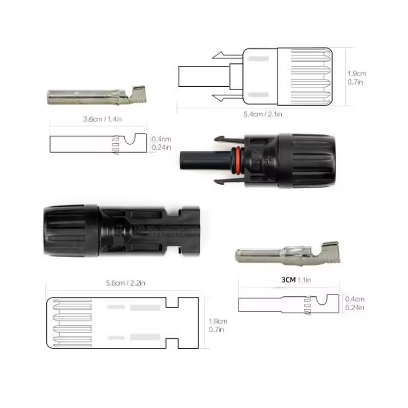 10 Pairs DC Solar Connector 1000V30A Panel Stecker... – Vicedeal