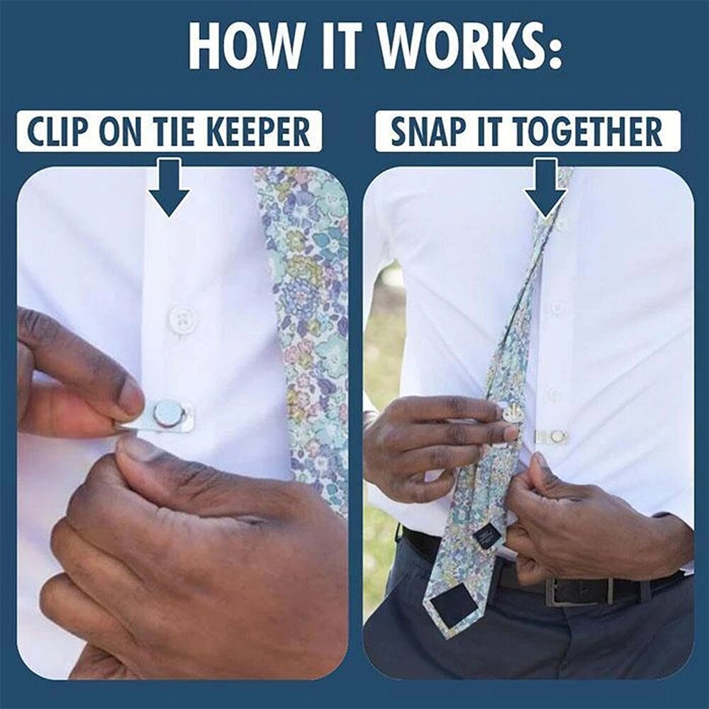 Invisible Tie Clip Magnetic Tie Stay Clip for Men ... – Vicedeal