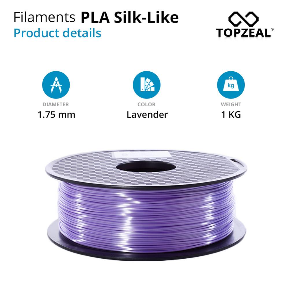 TOPZEAL Lavender Color PLA Silk 3D Printer Filamen... – Vicedeal
