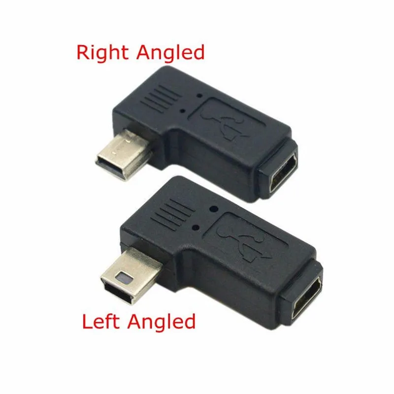 Mini USB 5 Pin Male to Female Extension Adapter 90... – Grandado