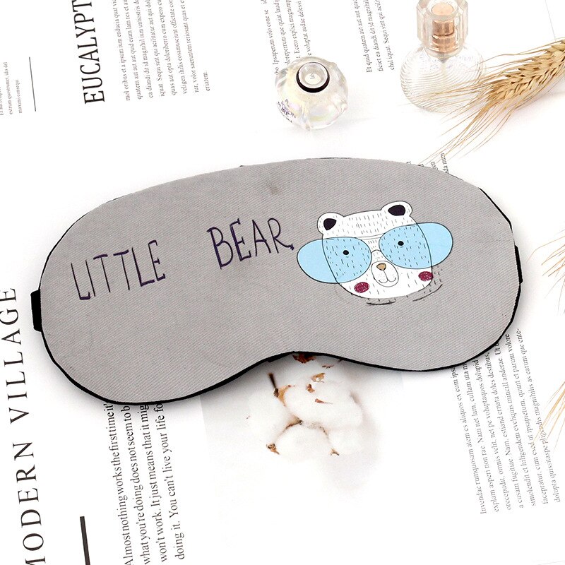 Vrouwen Relax Masker Cartoon Animal Print Eyepatch... – Grandado