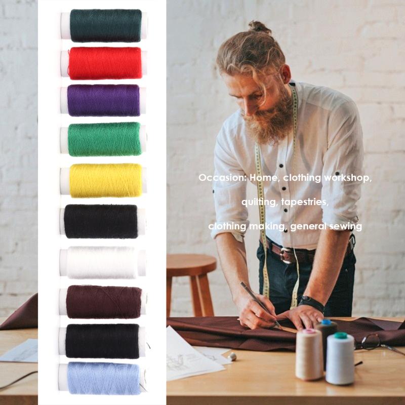 10pcs/set 90m Cotton Embroidery Sewing Threads DIY... – Grandado