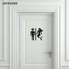 JOYRESIDE Unisex Toilet Badkamer Wc Deur Muurtatto... – Vicedeal