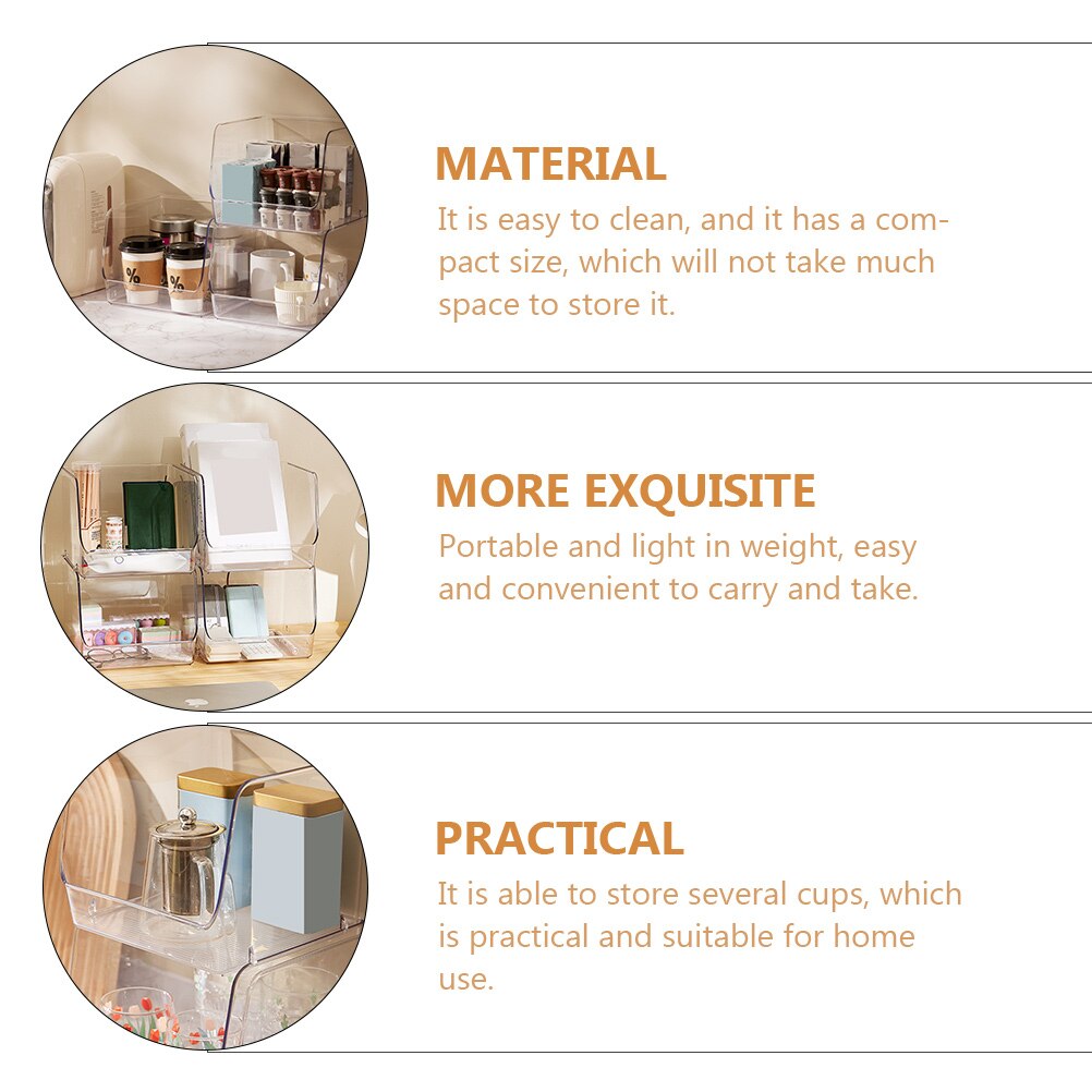 Transparent Cup Holder Cup Rack Plastic Cup Storag... – Vicedeal