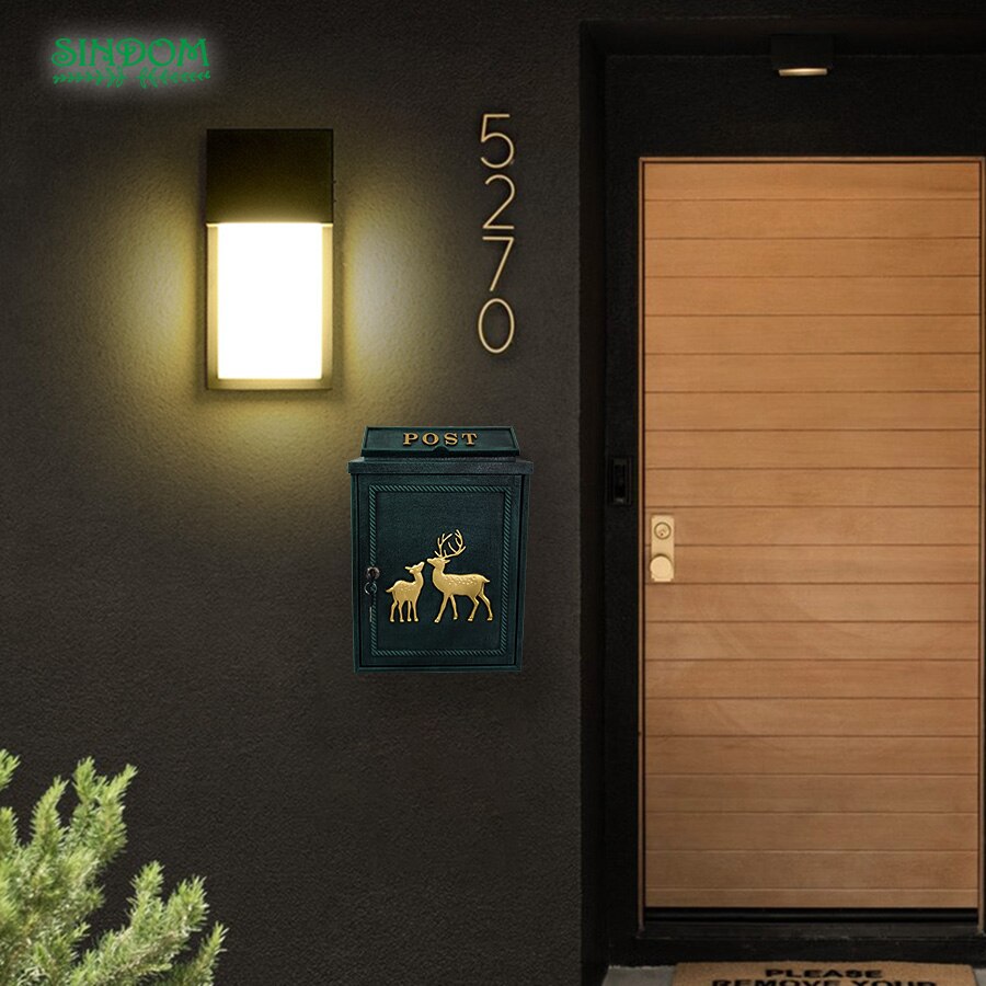 Favorable Waterproof Street Letterbox Metal Mailbo... – Grandado