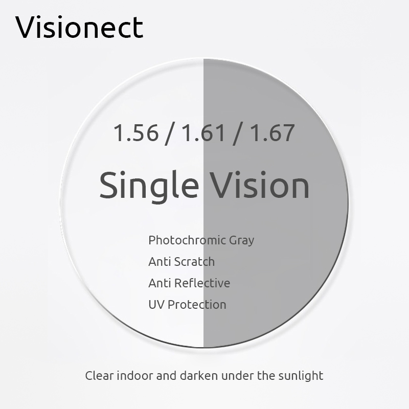 Visionect 1.56 1.61 1.67 Monofocal Photochromic Le... – Vicedeal