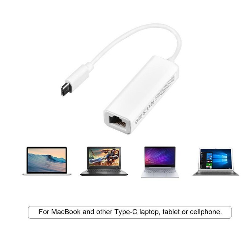 Usb 3 1 Type C Usb C To Rj45 100mbps Ethernet Lan Grandado