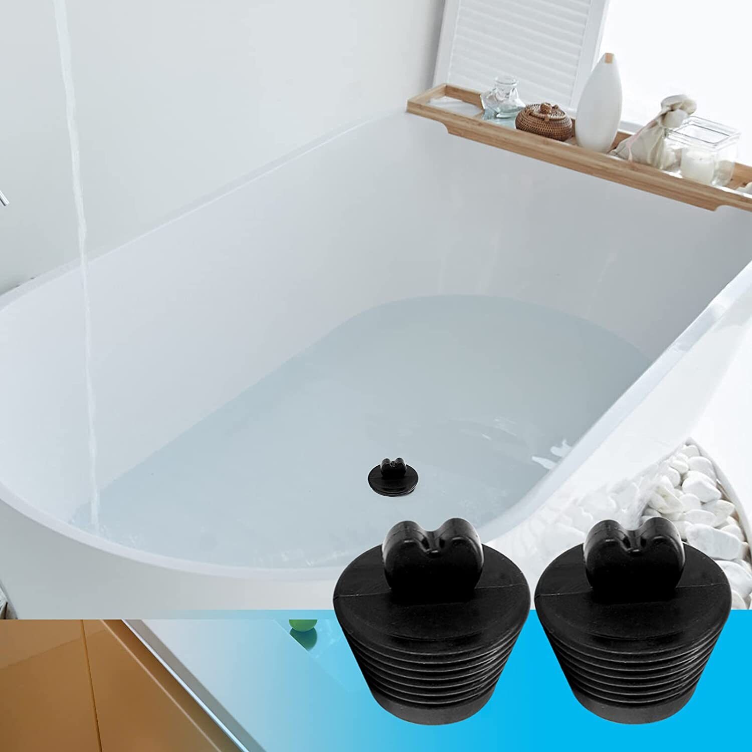 Bathtub Stopper Universal Tub Stopper Silicone Bat... – Vicedeal