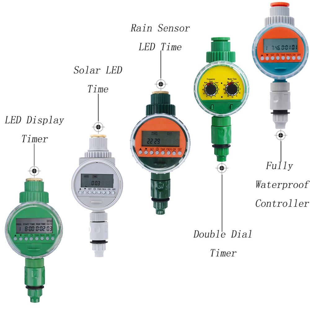 5 Types of Garden Water Timer Rain Sensor Solar LC... – Grandado