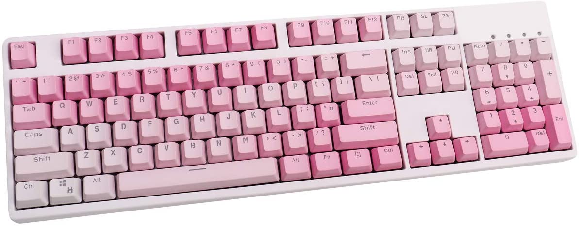104 Keys Sunset Gradient Backlit Keycaps Thick PBT... – Vicedeal
