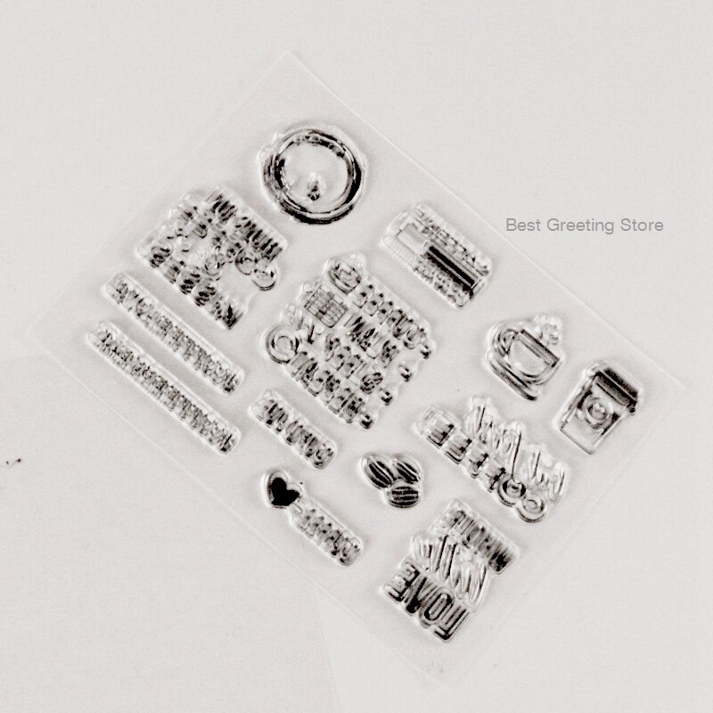 clear coffee stamps for scrapbooking,diy album sta... – Vicedeal
