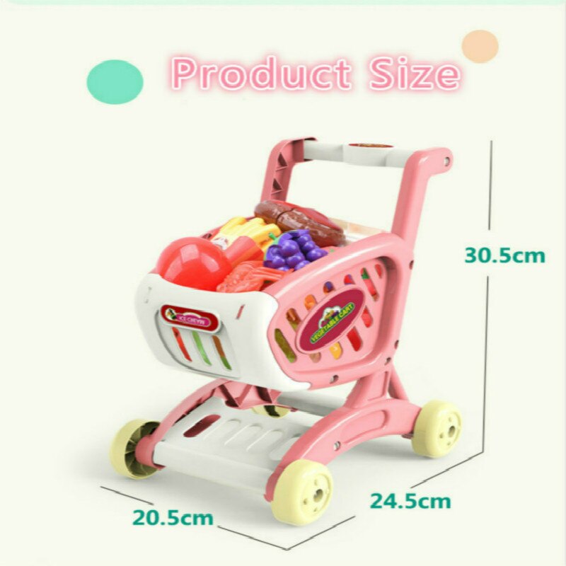 Children's Simulation Shopping Cart Trolley To... – Vicedeal
