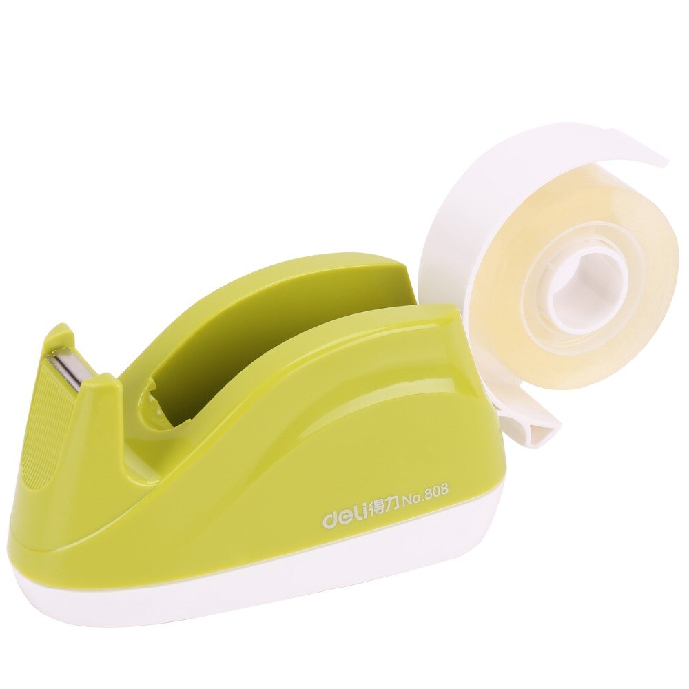 Tape cutter met 2 rolls plakband kleine transparan... – Grandado